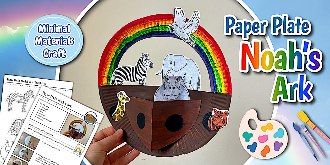 Paper Plate Noah's Ark | Twinkl Crafts