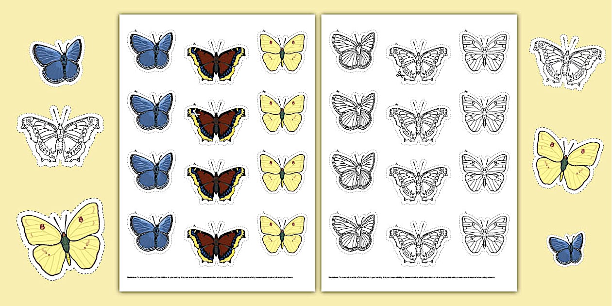 Small Butterfly Cut-Outs (phát triển bởi giáo viên)