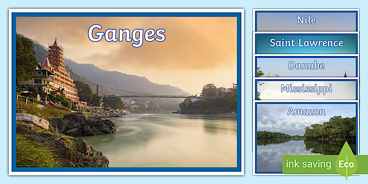Major Rivers of the World Display Photo Pack (teacher made)