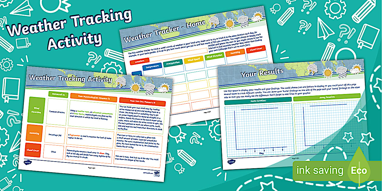 Weather Tracking Activity (Ages 7 - 11) - Twinkl