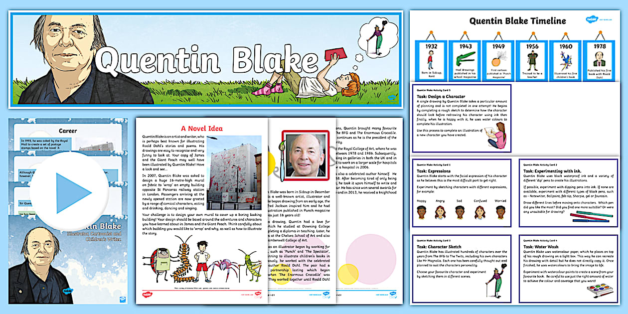 Quentin Blake Activity Pack (teacher made) - Twinkl