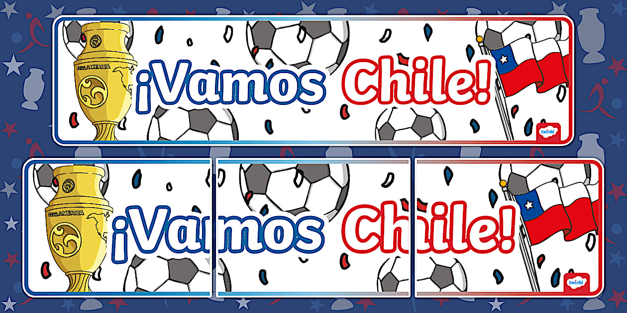 Cartel | Copa América 2024 | Decoración | Fútbol | Vamos Chile