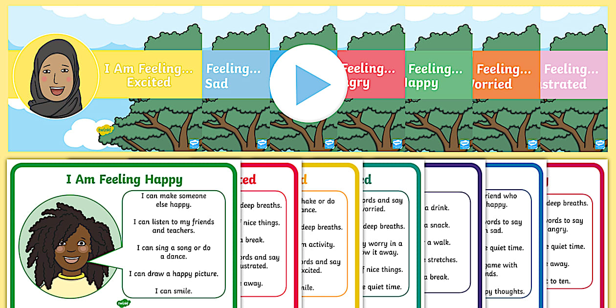 EYFS I am Feeling... Poster and PowerPoint Pack - Twinkl