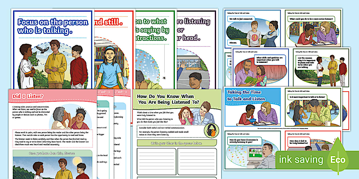 Taking Time to Listen KS2 Resource Pack (Teacher-Made)