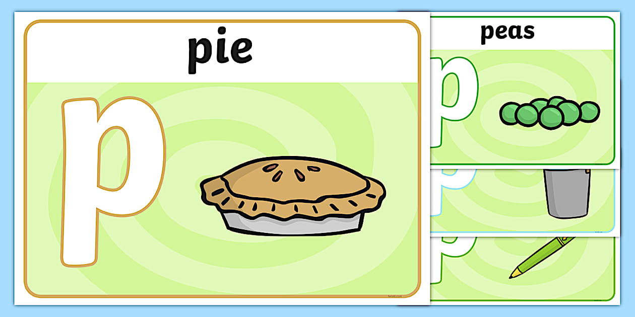 Cursive Initial p Sound Modelling Dough Mats (teacher made)