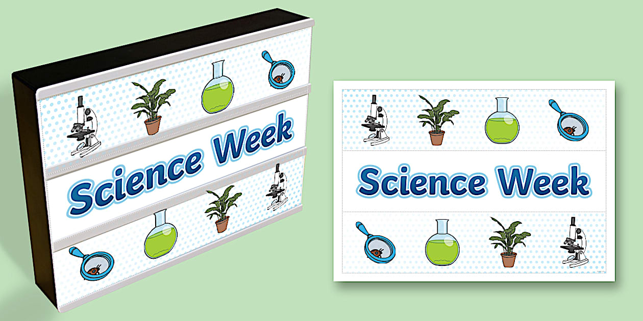 Science Week Light Box Inserts - Twinkl