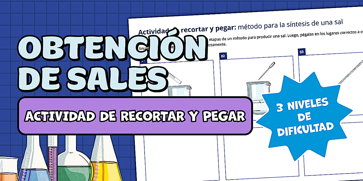 Actividad de Recortar y Pegar: Obtención de Sales