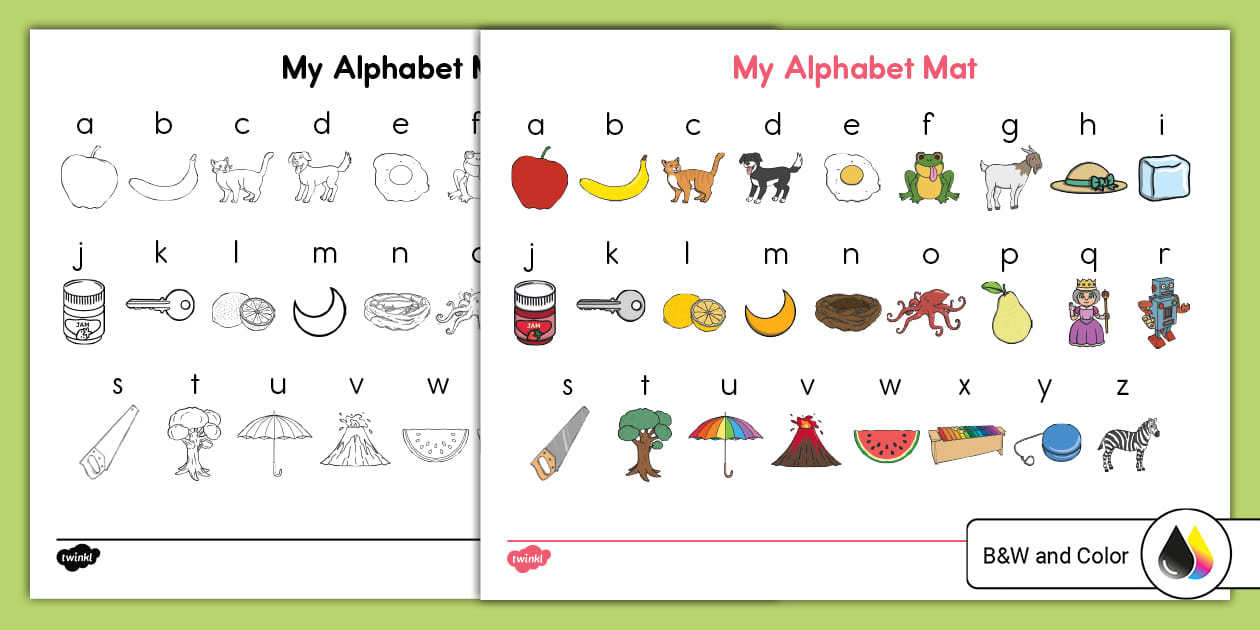 A-Z Alphabet Mat for PreK-K (teacher made) - Twinkl