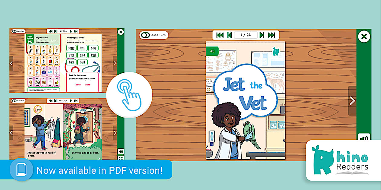 Level 4b Decodable Readers: Jet the Vet (teacher made)