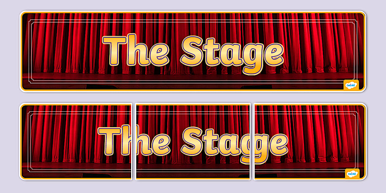 The Stage Photo Display Banner (teacher made) - Twinkl