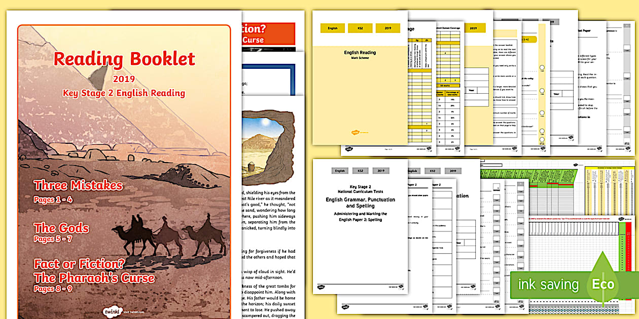 KS2 SATs Reading Papers: SPaG & Reading Pack (teacher made)