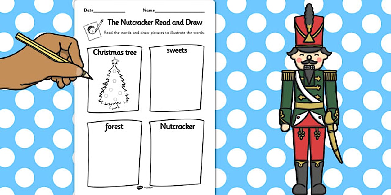 The Nutcracker Read and Draw Worksheet (teacher made)