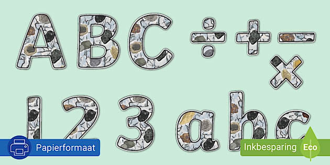 Rotse Vertoonletters- en nommers (Teacher-Made) - Twinkl