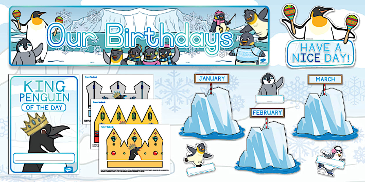 Birthday Theme - Penguins - Twinkl