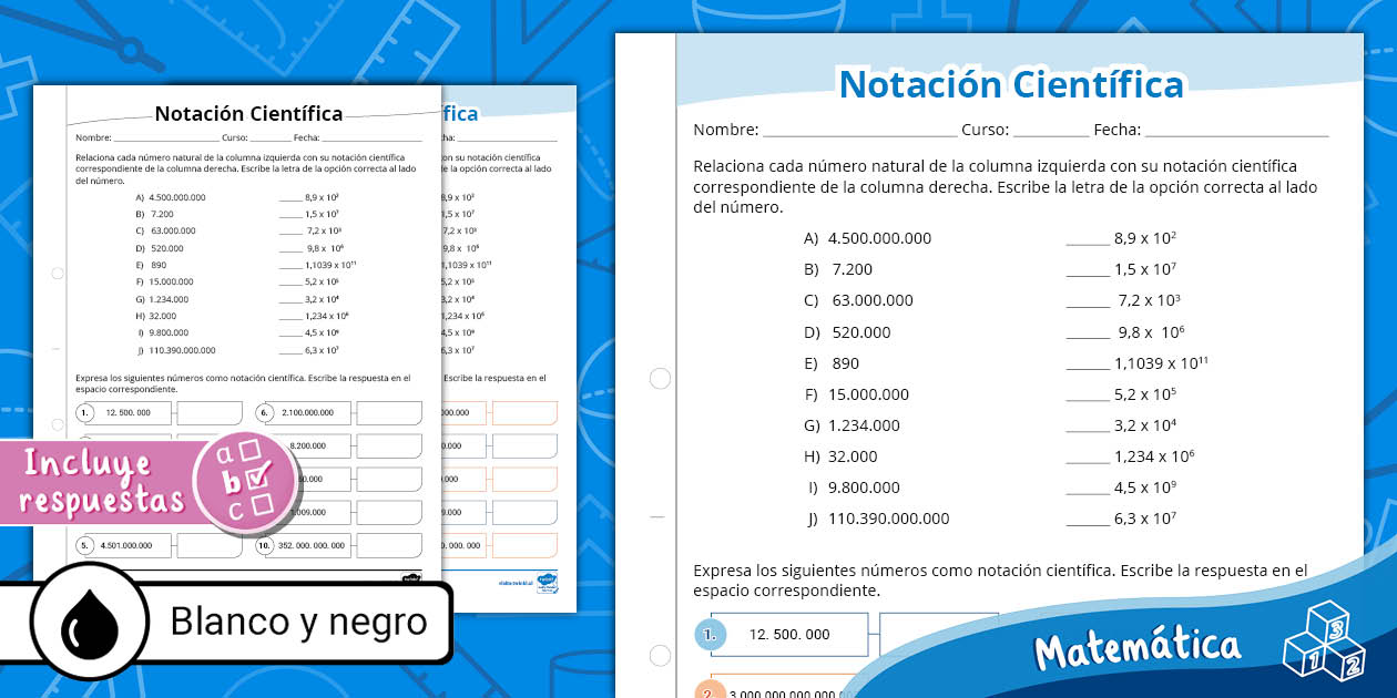 Guía | Notación Científica | Potencias Base 10 | 7° | Base
