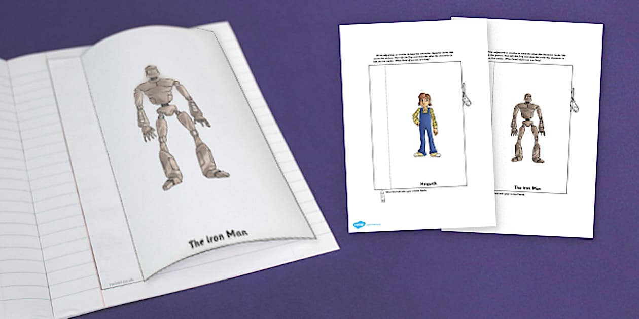 The Iron Man Character Description Interactive Writing Template