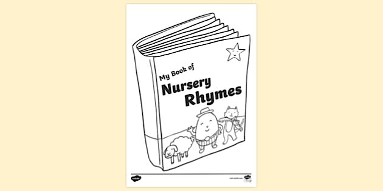 A Book of Nursery Rhymes Colouring | Colouring Sheets