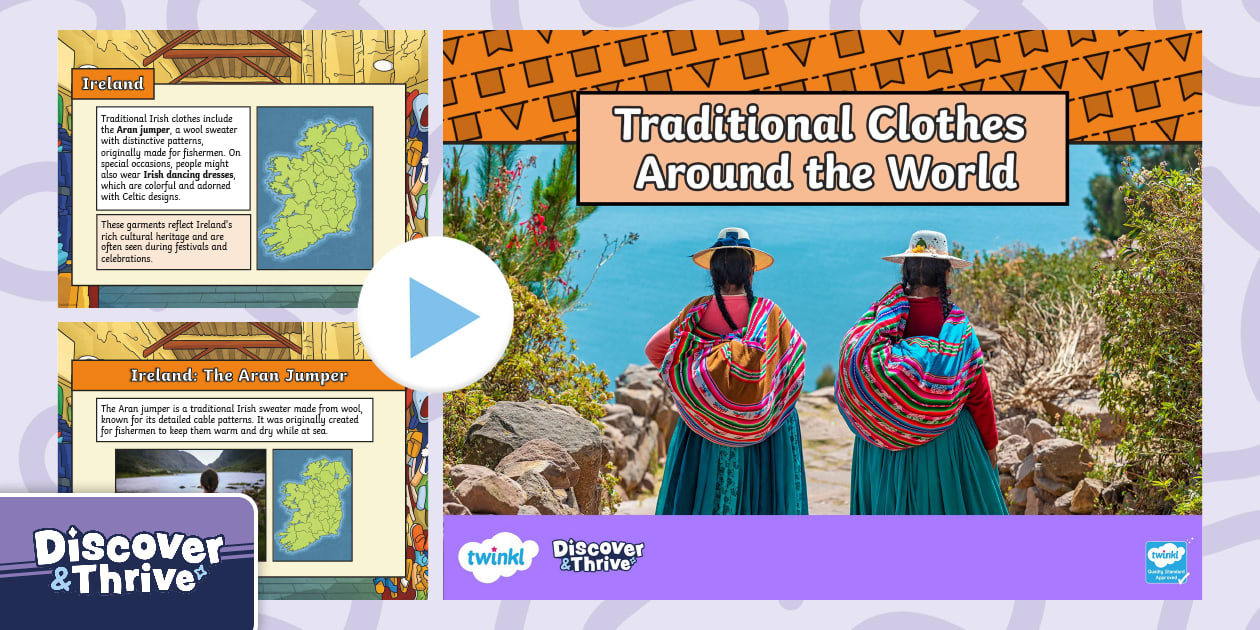 Traditional Clothing Around the World 3rd class - Twinkl