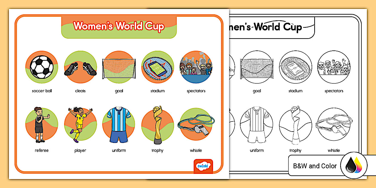 Women's World Cup Word Mat (teacher made) - Twinkl
