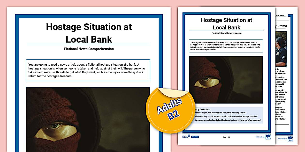 Hostage Situation at Local Bank (teacher made) - Twinkl