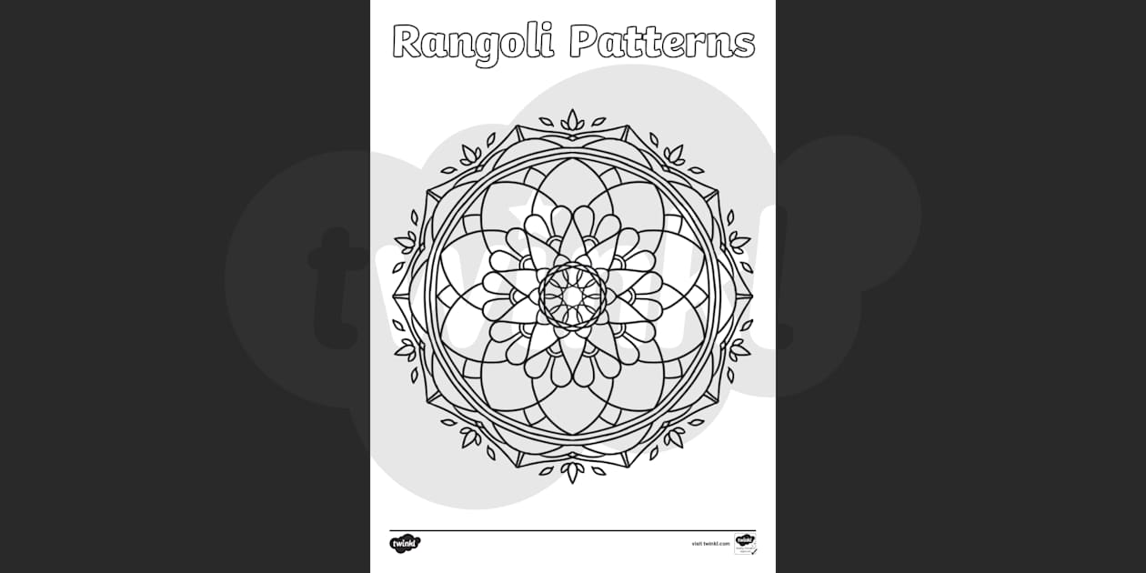 diwali patterns printable