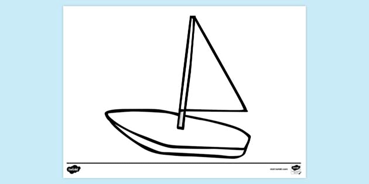 Play Boat Colouring Sheet | Colouring Sheets (Teacher-Made)