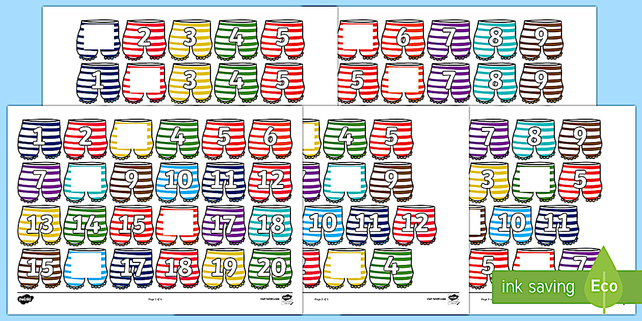Editable Alien Pants Missing Number Line (teacher made)