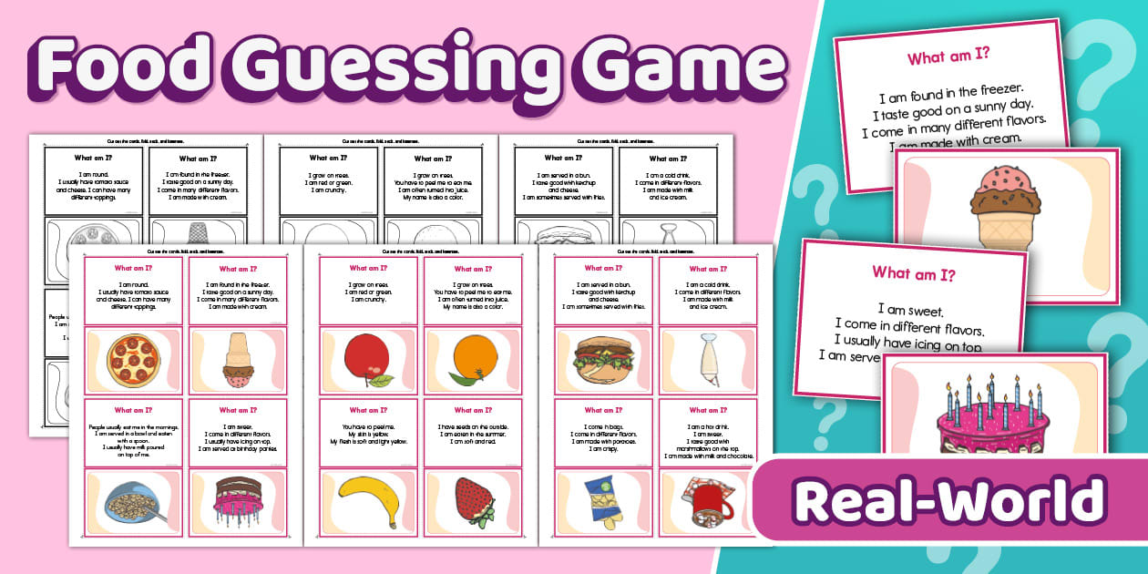 What Am I? Food Guessing Game