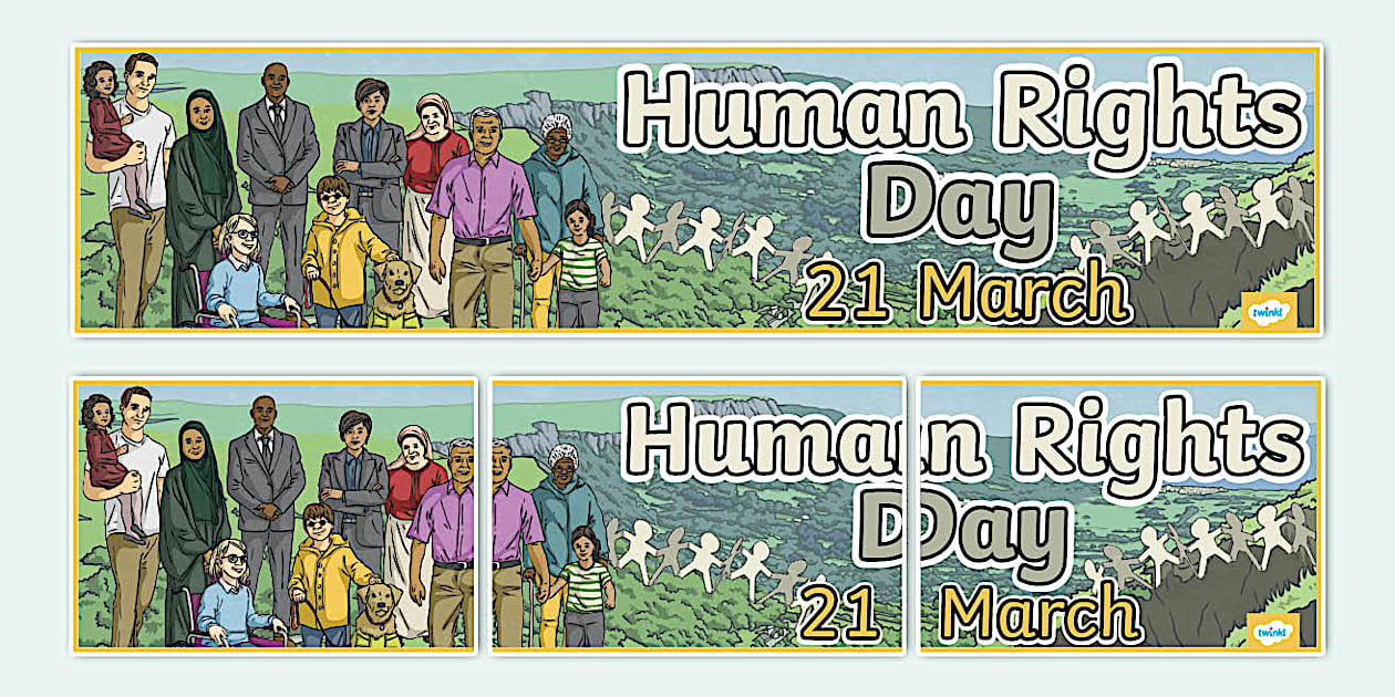 Human Rights Day: Banner (teacher made) - Twinkl