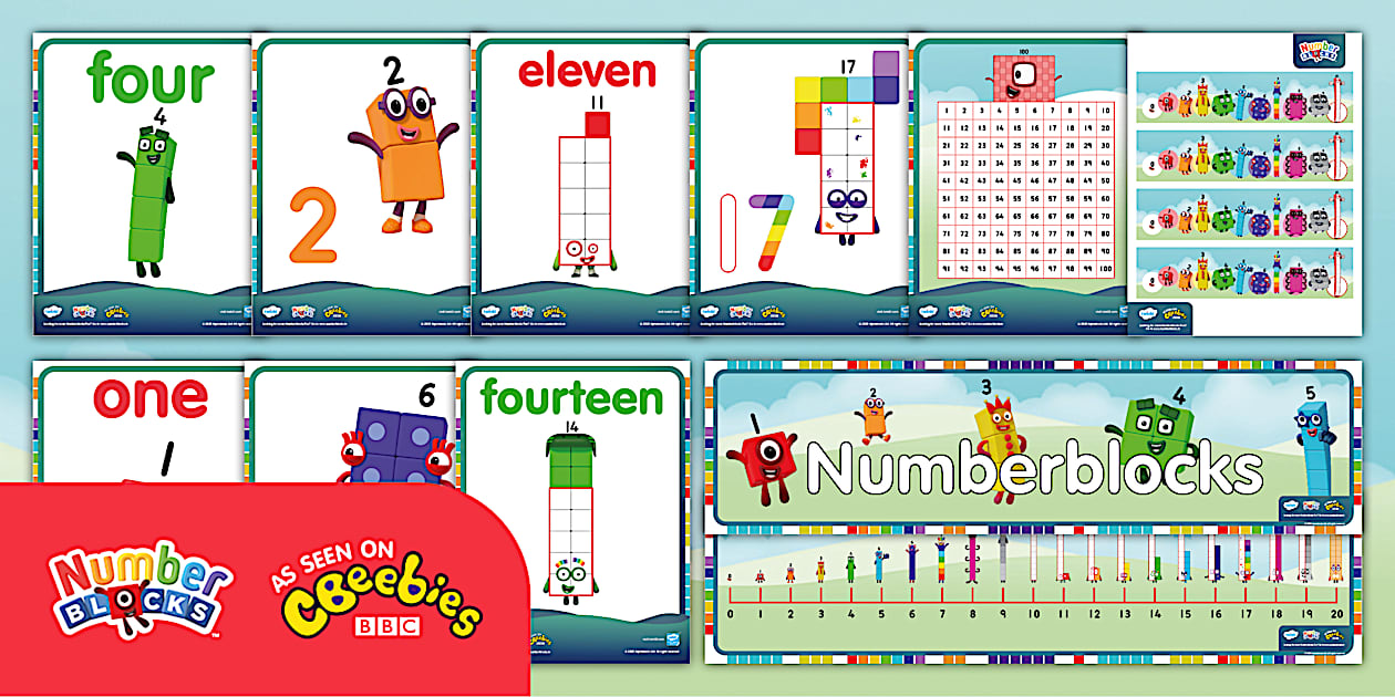 Numberblocks: 0-20 Bulletin Board Pack - Twinkl