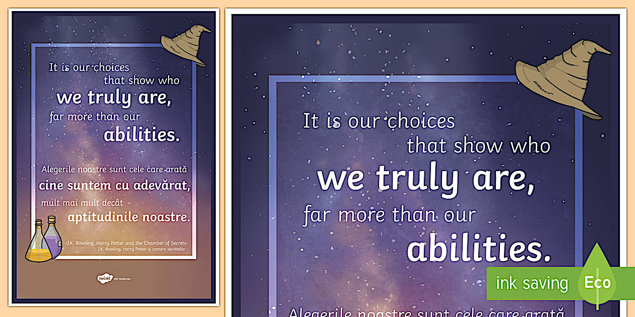 It Is Our Choices Motivational Poster - It Is Our Choices Motivational ...