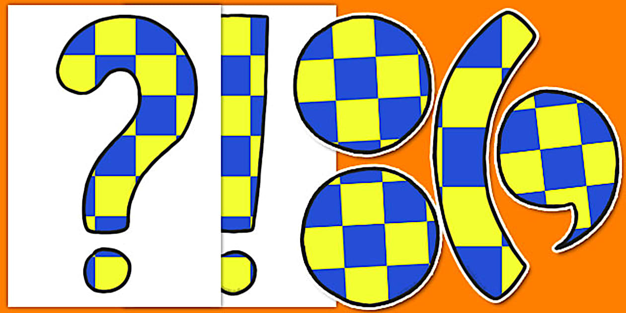 Punctuation Police Cut Outs (teacher made) - Twinkl