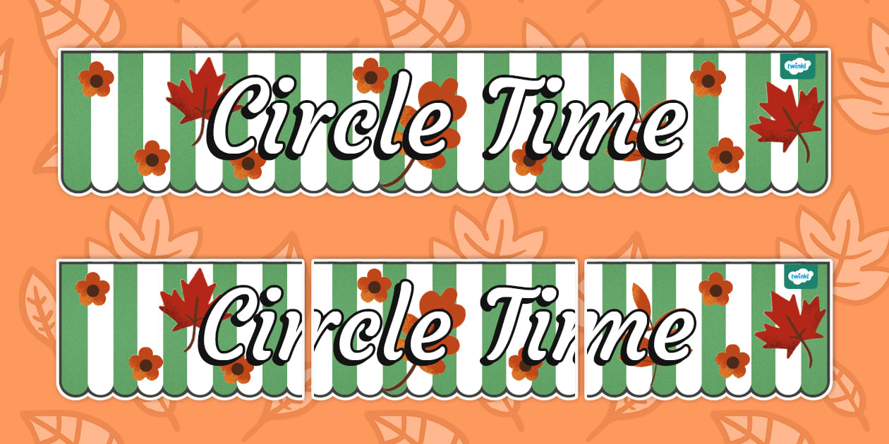 Autumn Market Themed Circle Time Display Banner - Twinkl