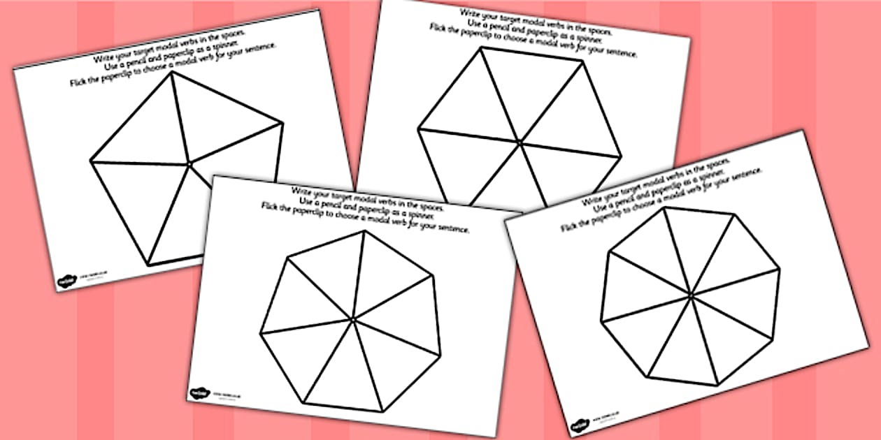 Modal Verb Spinner (teacher made) - Twinkl