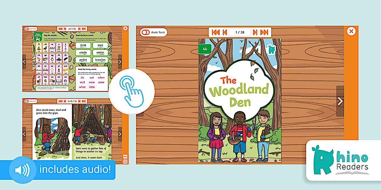 Level 4b Reading Scheme Book: The Woodland Den - Twinkl