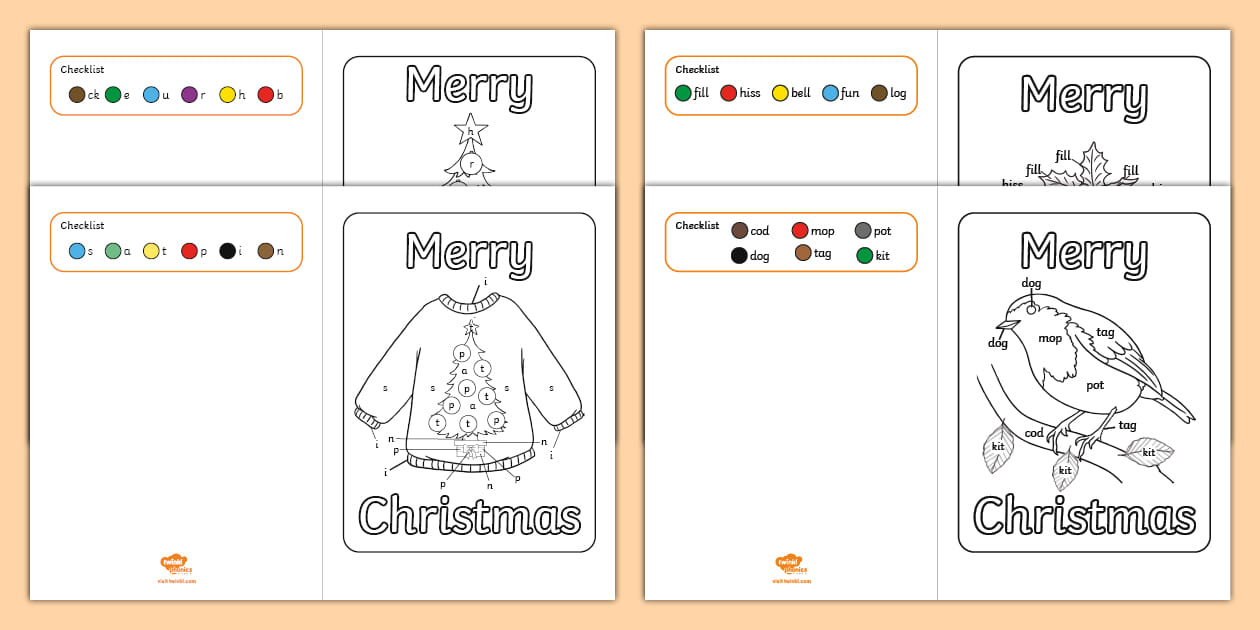 Level 2 Christmas Greeting Cards (Teacher-Made) - Twinkl