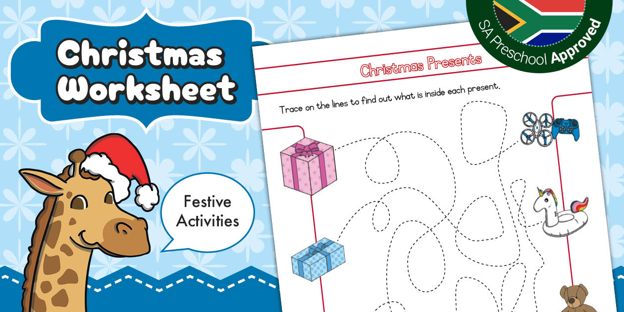 Preschool - Christmas - Worksheet: What's in the Presents?