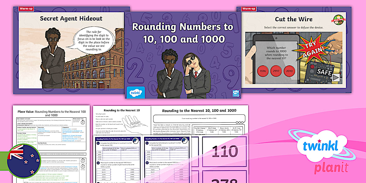 Level 3 Place Value: Rounding Numbers to the Nearest 10, 100 and 1000 ...