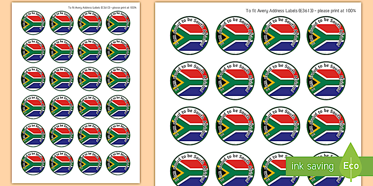 South African Flag Stickers I Resources I Twinkl - Twinkl