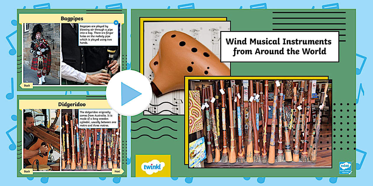 👉 Wind Musical Instruments from Around the World Powerpoint