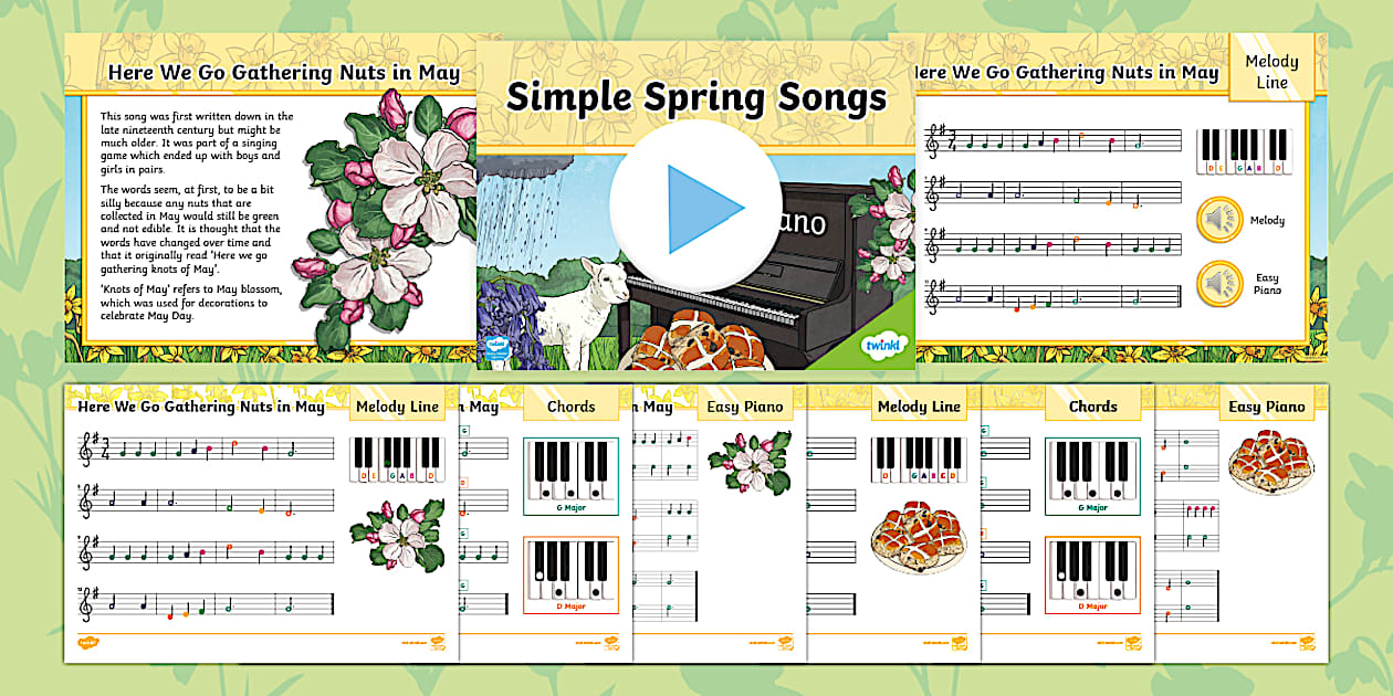 👉 Piano Spring Music | Music About Spring | Twinkl KS1