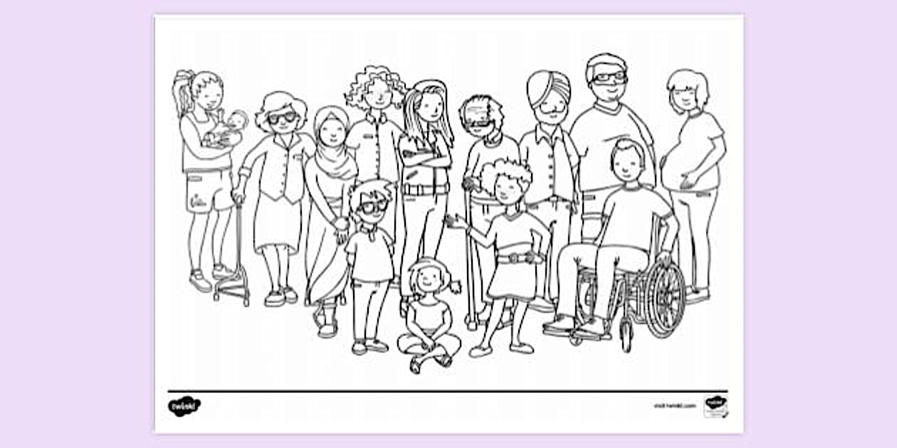 People Colouring | Colouring Sheets (teacher made) - Twinkl