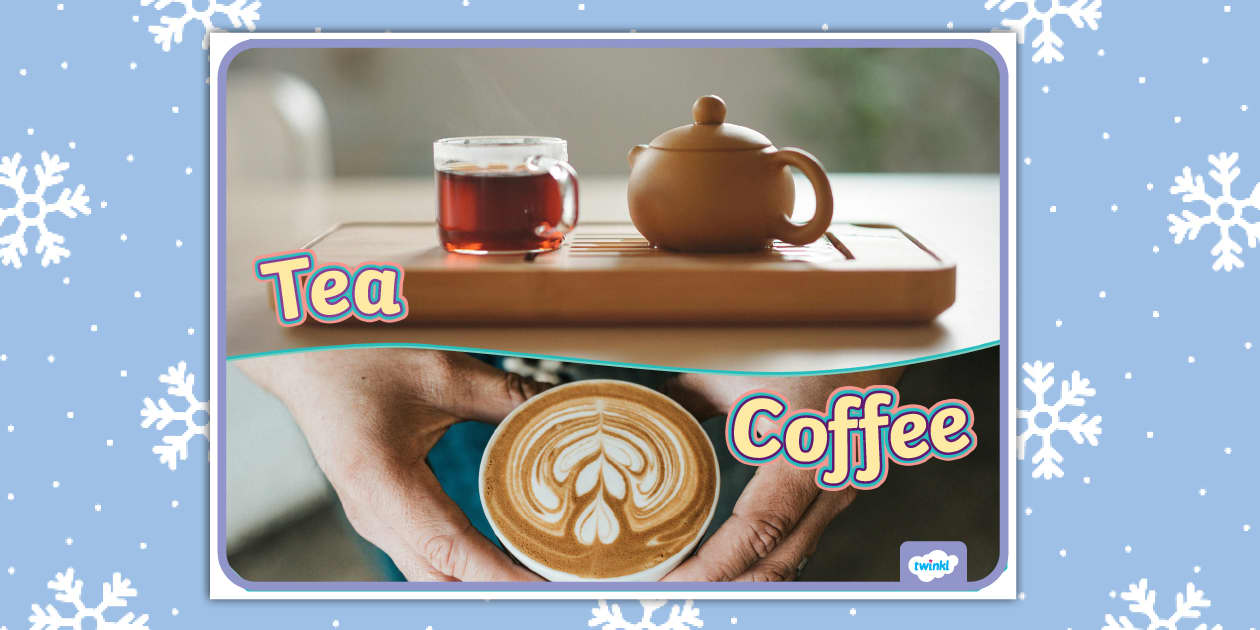 Tea and Coffee Photo Display Poster (teacher made) - Twinkl