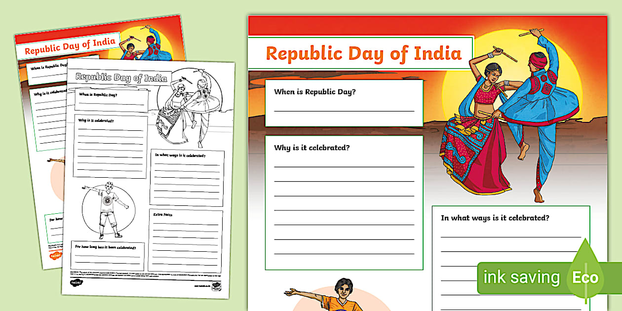 Republic Day of India Fact File Template