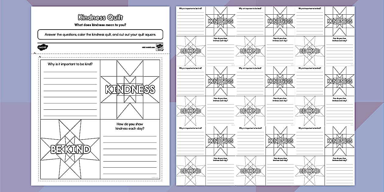 Collaborative Kindness Quilt Activity | Twinkl - Twinkl