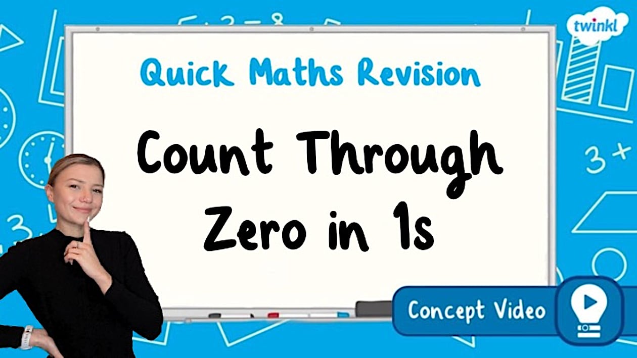 👉 Count Through Zero in 1s | KS2 Maths Concept Video