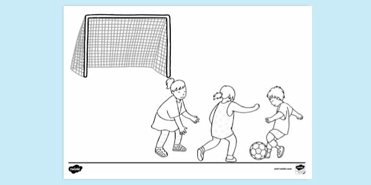 Football Colouring Page to Print Out | Colouring Sheets