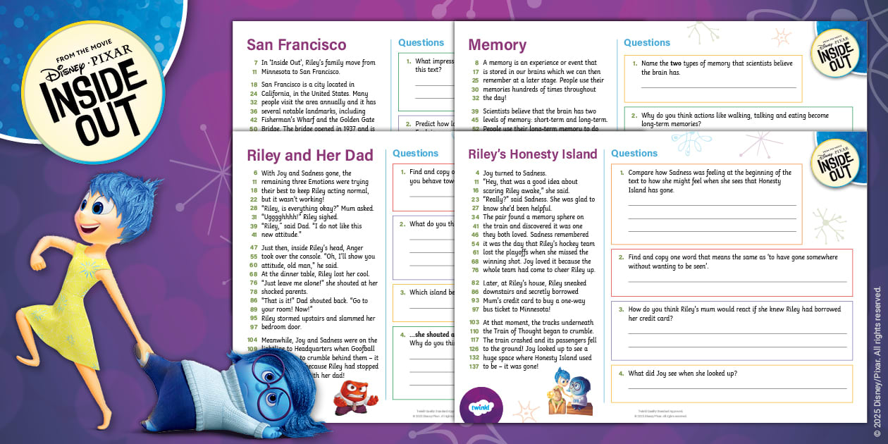 Inside Out Reading Comprehension 60-Second Reads [Ages 7-9]