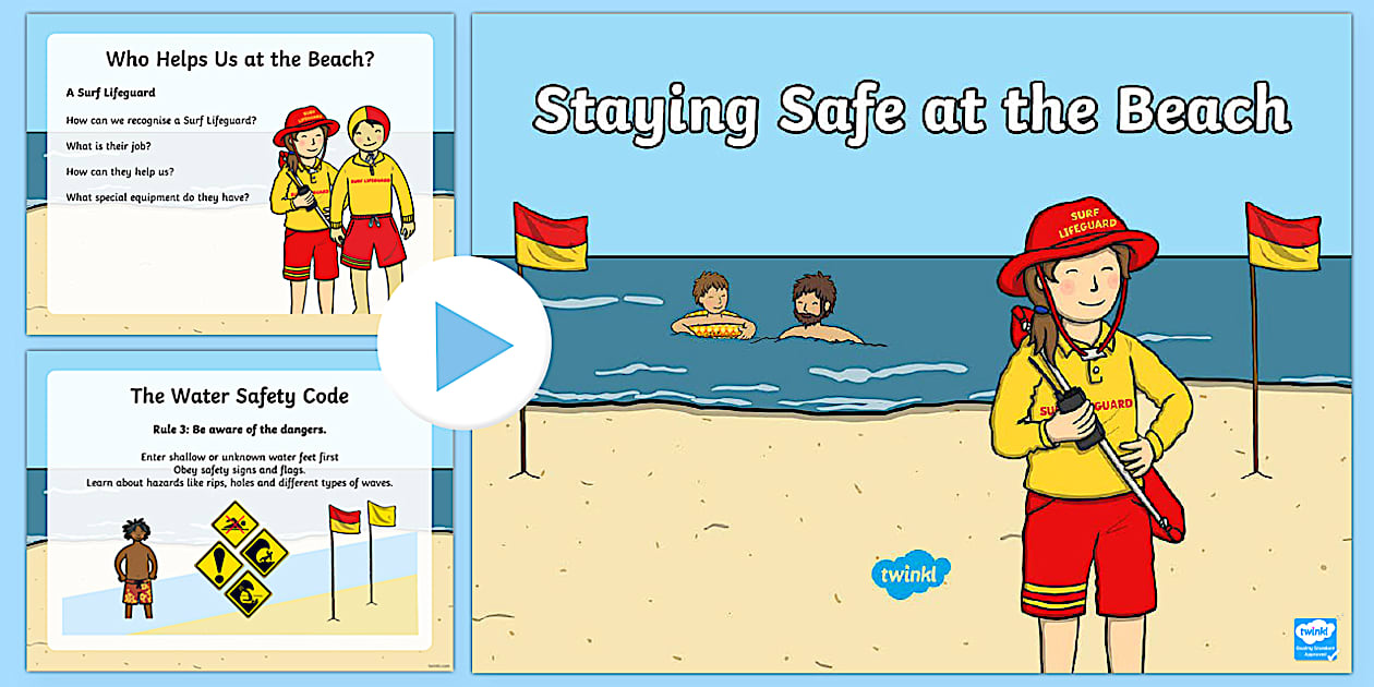 Beach Safety PowerPoint - NZ Summer - Twinkl