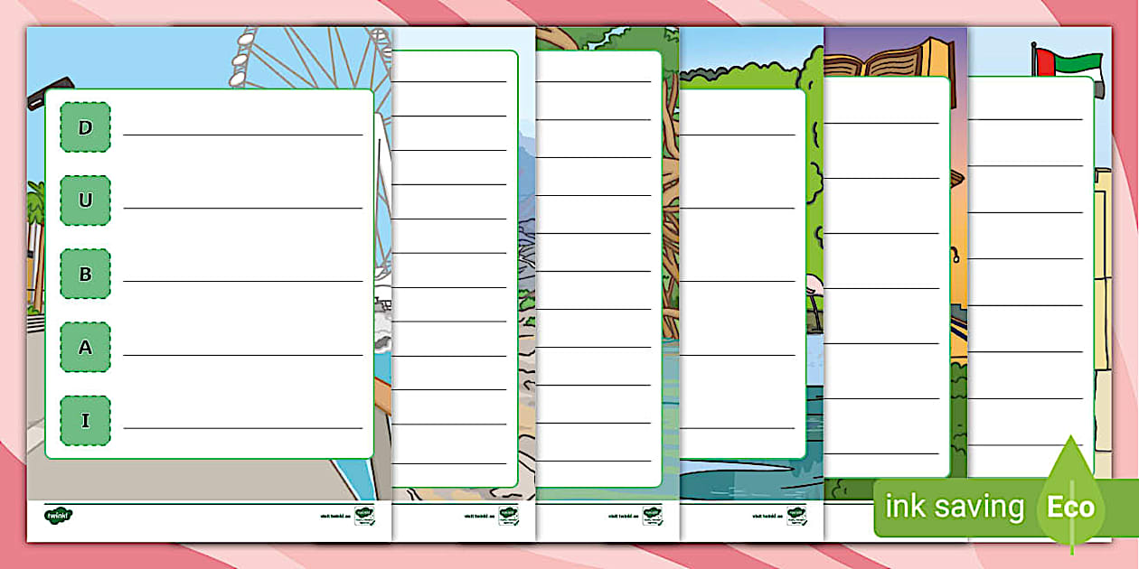 UAE National Day Acrostic Poem (teacher made) - Twinkl